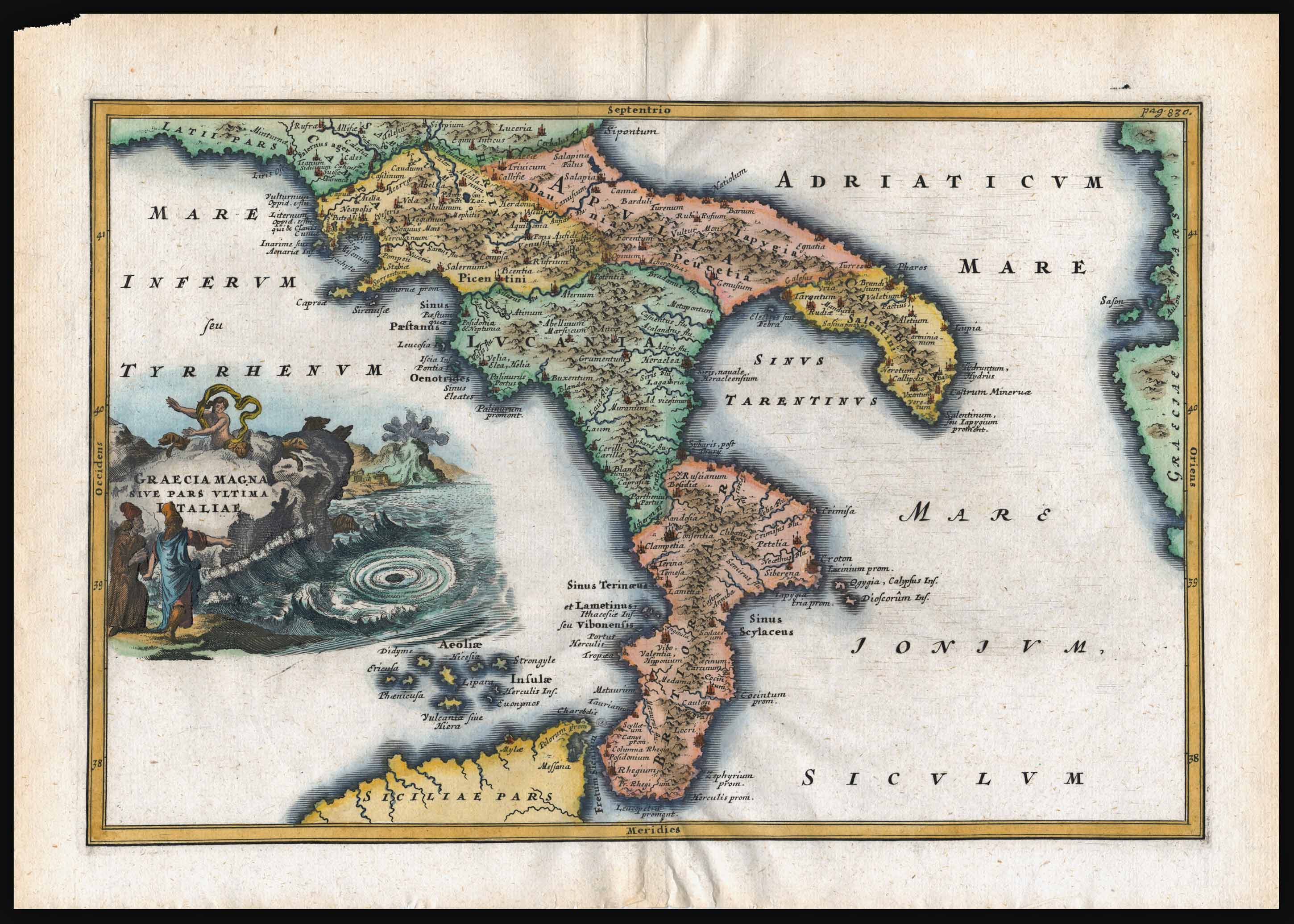 carta geografica magna grecia