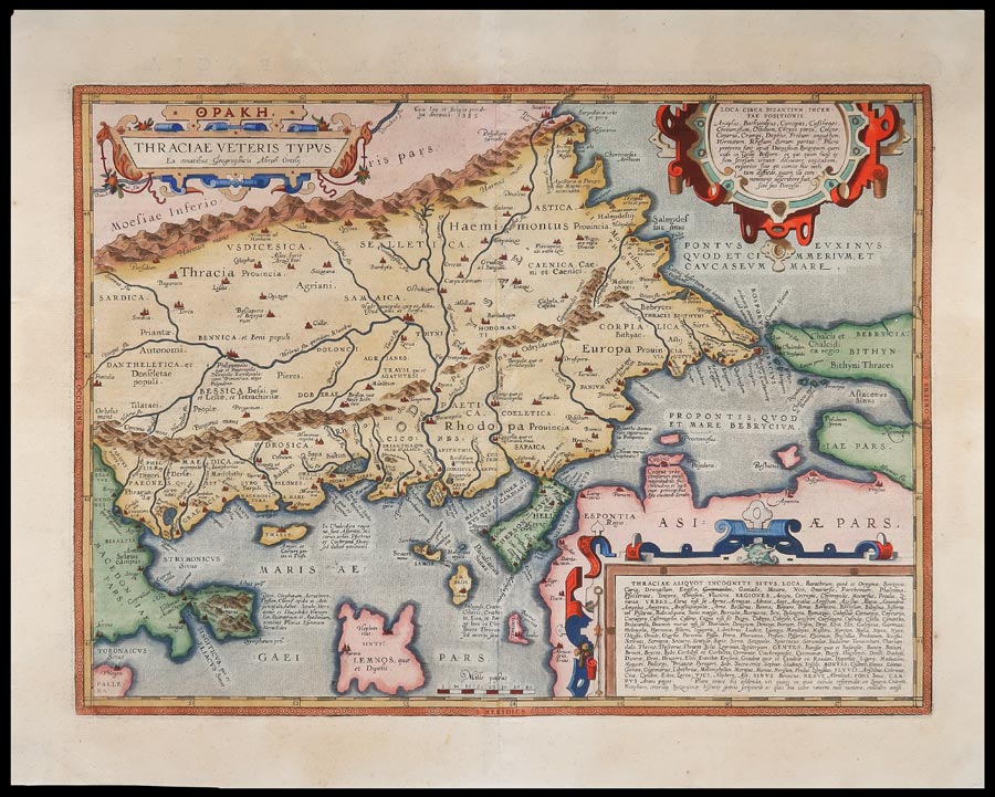 thraciae veteris typus conatibus geographicis ortelij