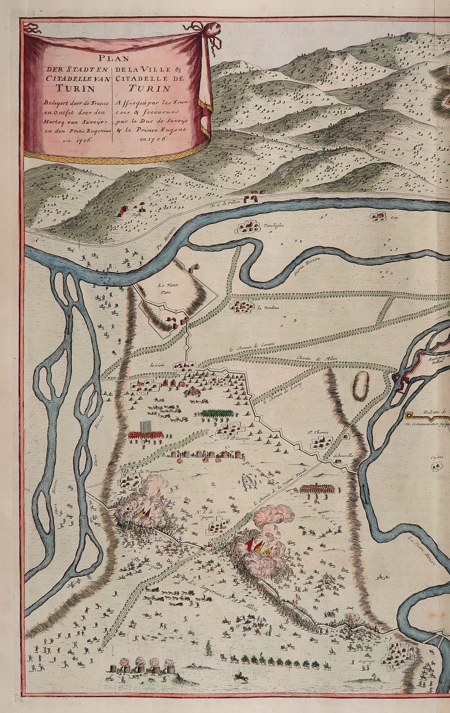 plan ville citadelle turin 1706