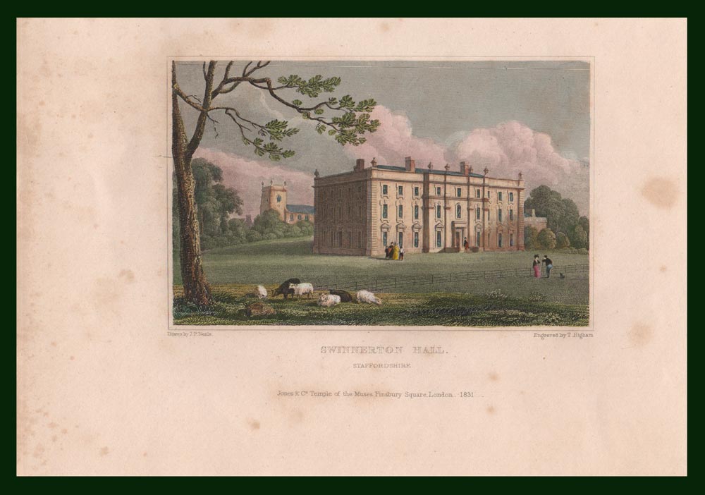 stampa antica swinnerton hall